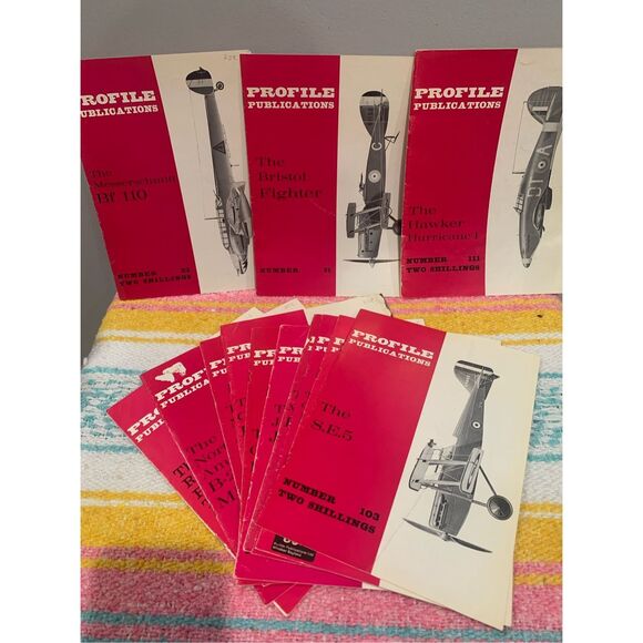 No Brand | Accents | Vintage Aviation Warplane Booklets Lot 3 Profile ...